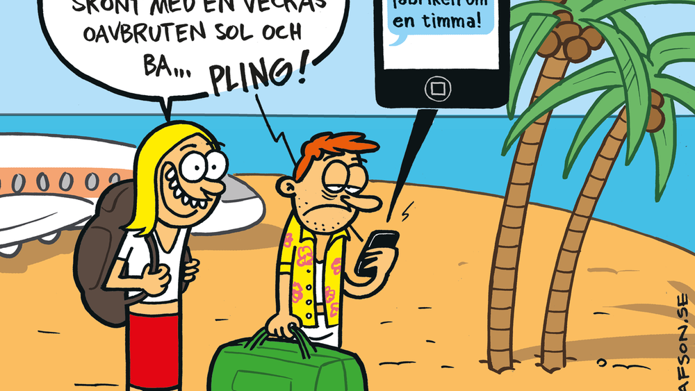 Dagens bild: Max Gustafson om "ledighet" | Dagens ETC