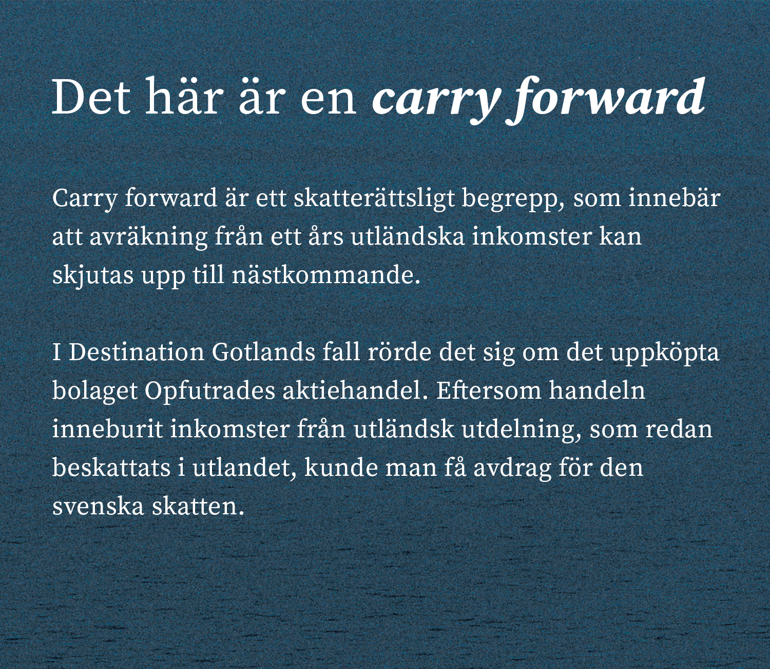 Destination Gotland försökte smita från hundratals miljoner i skatt ...