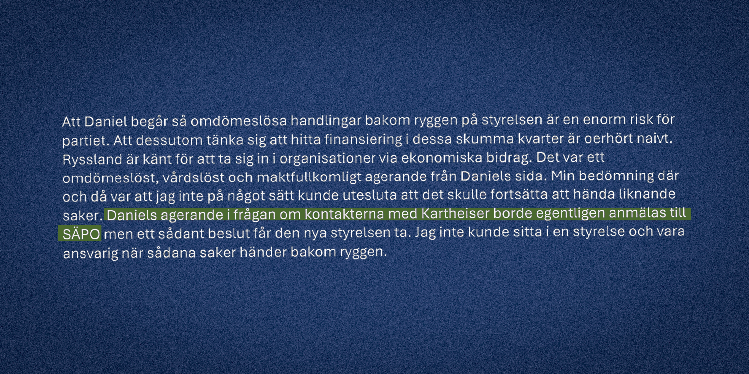 Partiledare hade hemligt möte med Putinvänlig ex-spion: ”Möjlighet till ...