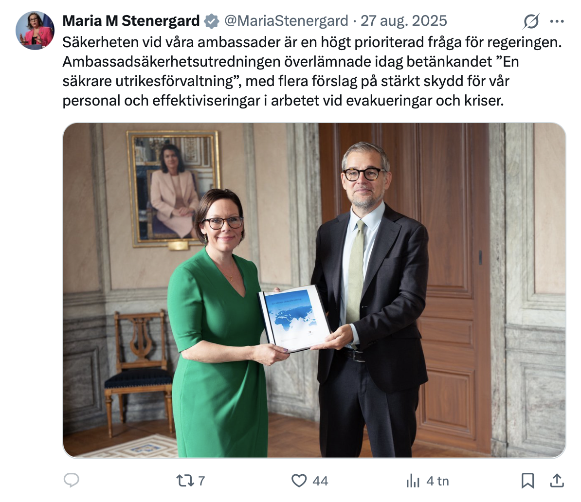 S rasar mot utrikesministerns X-miss: ”Djupt stötande” | Dagens ETC