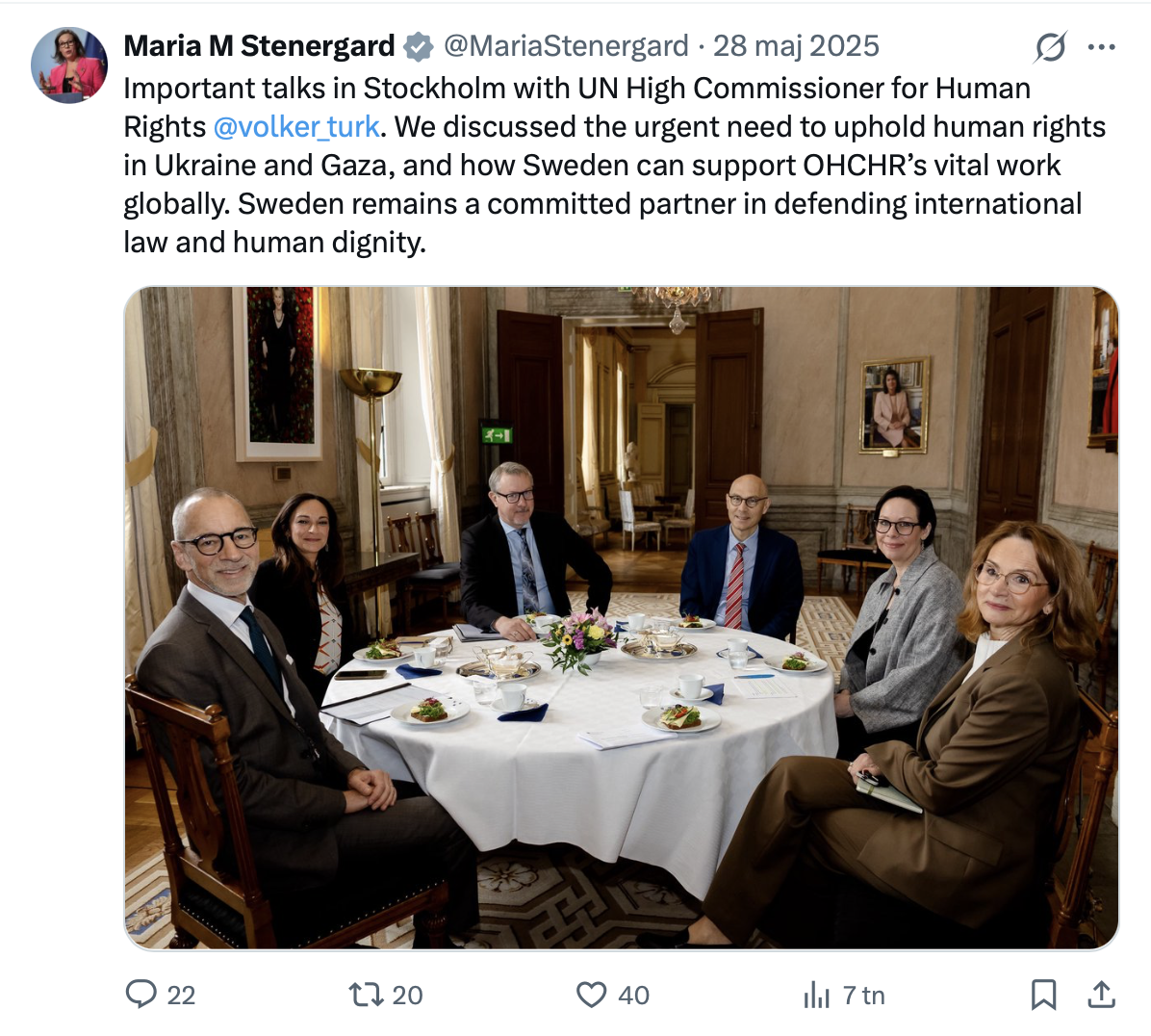 S rasar mot utrikesministerns X-miss: ”Djupt stötande” | Dagens ETC